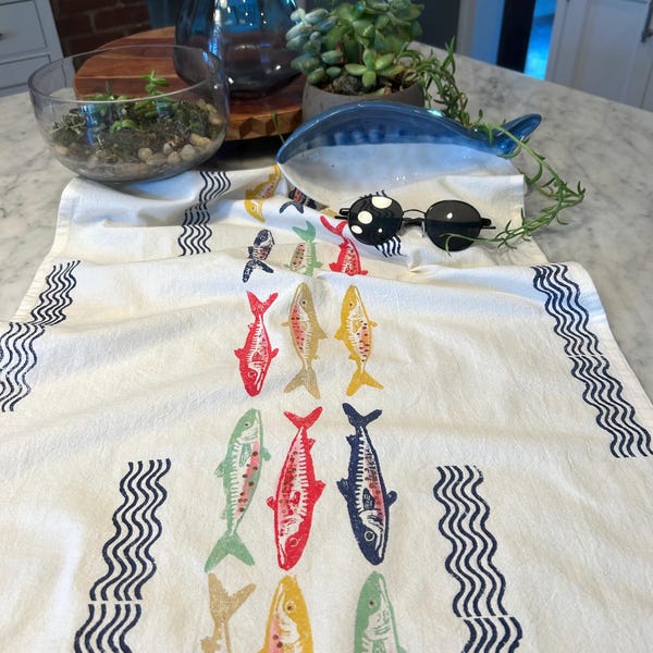 Fish Hand Towels - Etsy