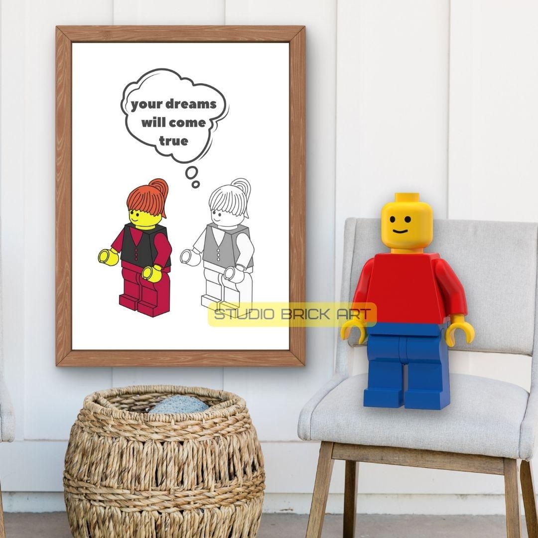 2x Lego Minifigure Motivational Poster A3A4A5A6A7 You Can Ask Your ...