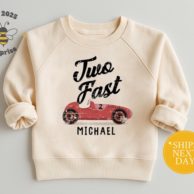 Race Car Toddler Sweater - Etsy