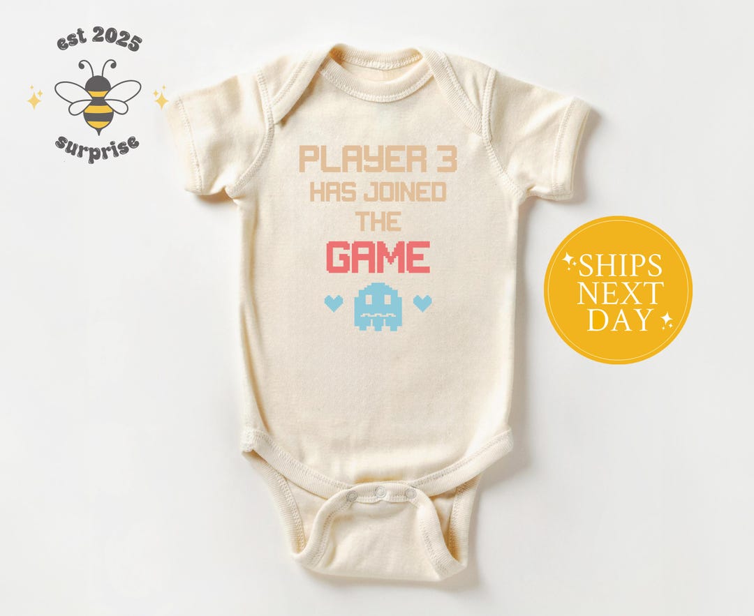 Player 3 Has Joined the Game Onesie® - Retro Gamer Baby Bodysuit ...