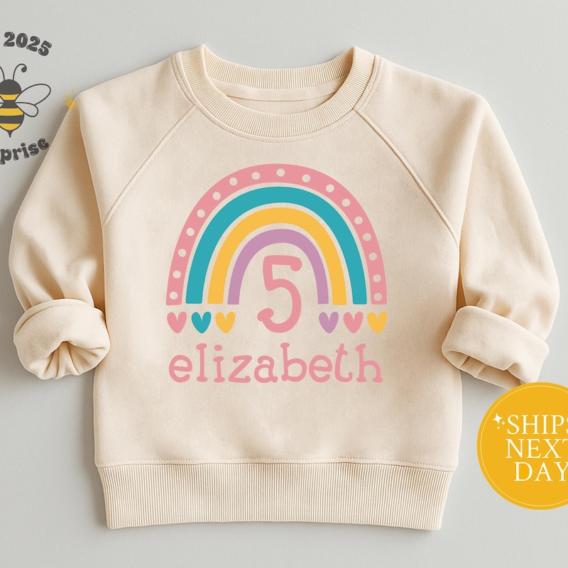 Girls Rainbow Five Outfit - Etsy