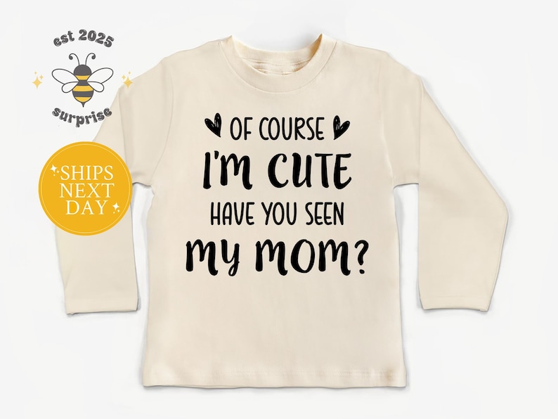 Funny Baby Bodysuit – "of Course I'm Cute" Slogan Onesie® - Etsy