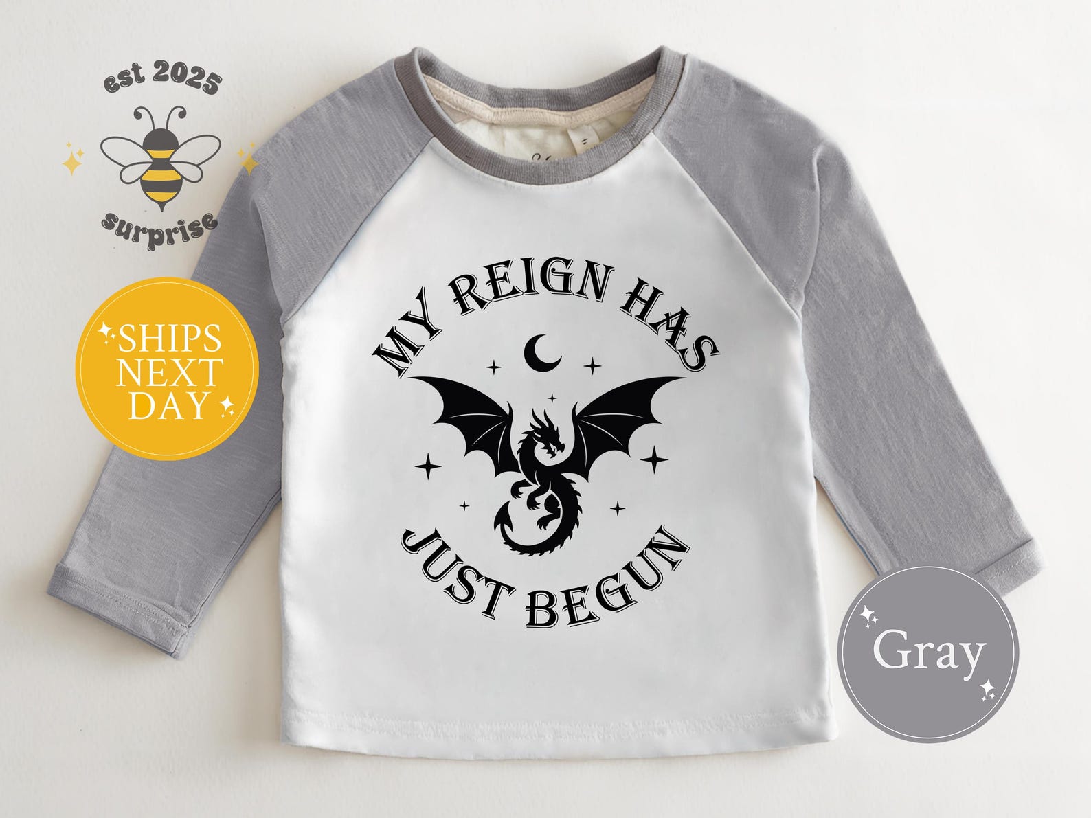 My Reign Has Just Begun Dragon Baby Onesie® - Fantasy Newborn Bodysuit ...