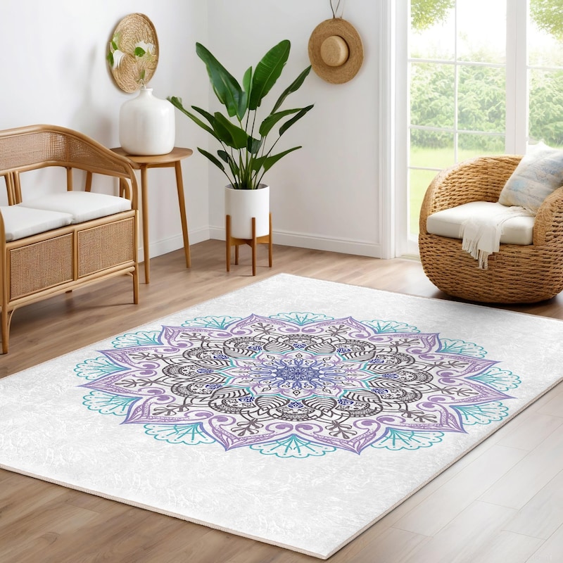 Mandala Floor Carpet - Etsy