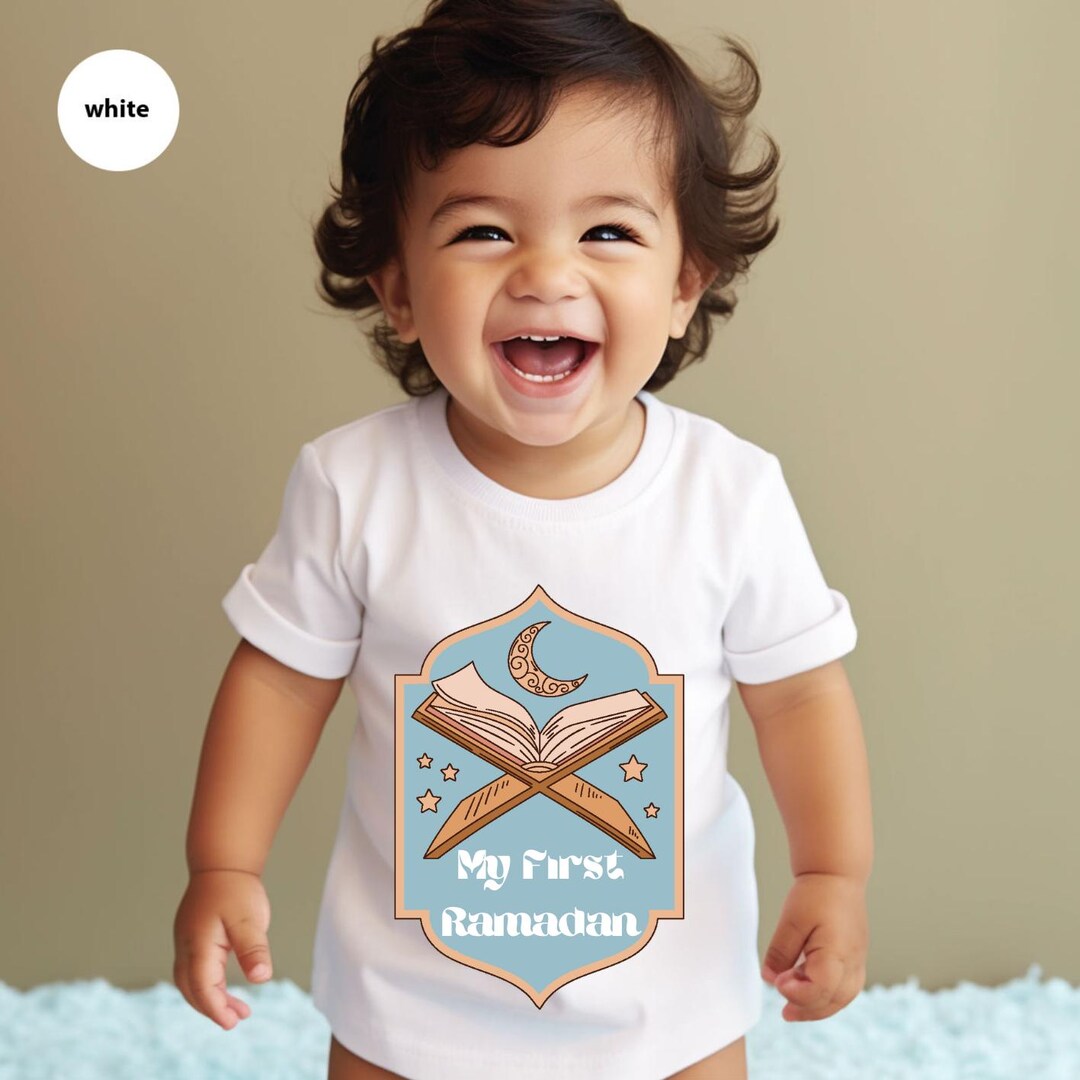 Custom First Ramadan Bodysuit, Personalized Eid Baby Onesie ...