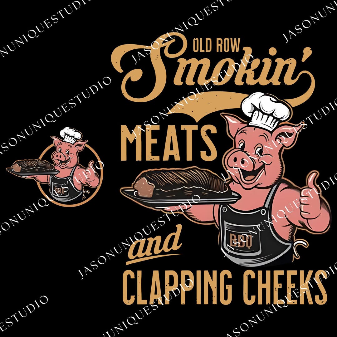 Funny Sarcastic Png, Old Row Smokin' Meats and Clapping Cheeks Png ...