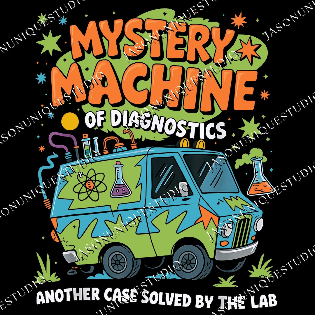 Funny Lab Week 2025 Retro Mystery Machine of Diagnostics Png - Etsy