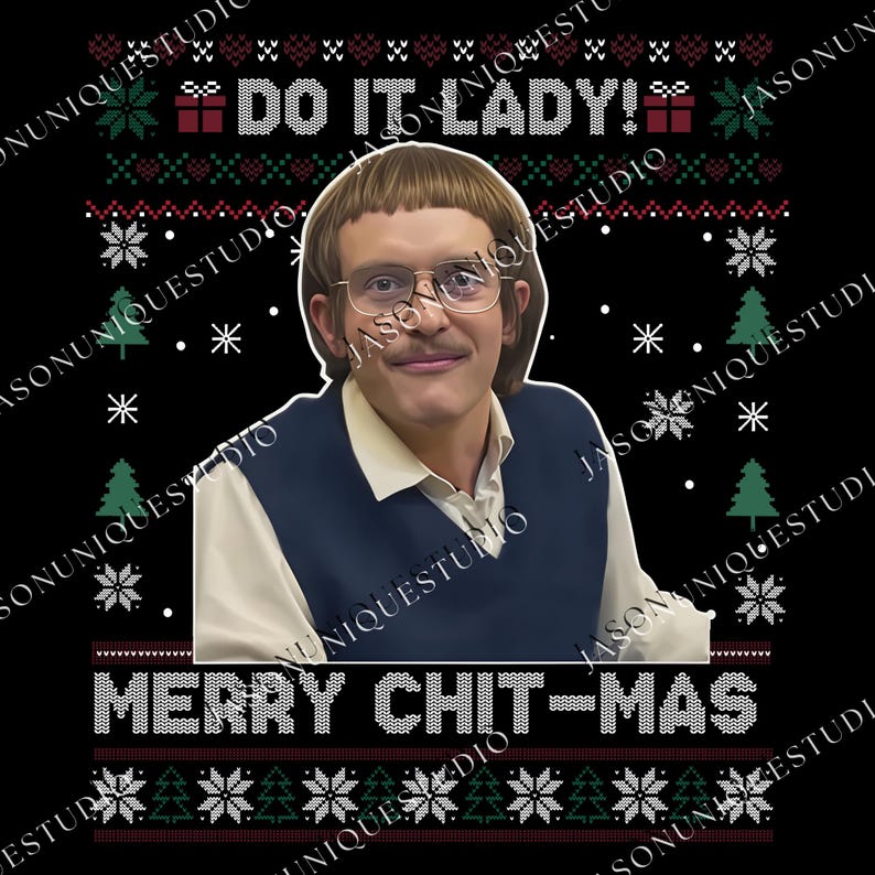 Funny Merry Chit-mas PNG Svg for Circut, Chit I Do It Lady Digital File ...