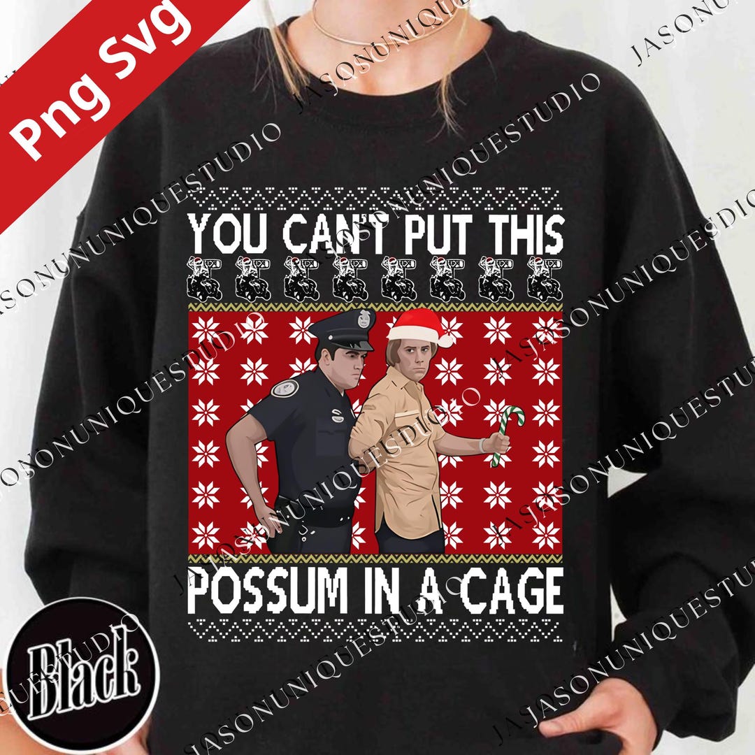 George Jones Quote PNG Svg for Circut, Possum Arrested Christmas ...