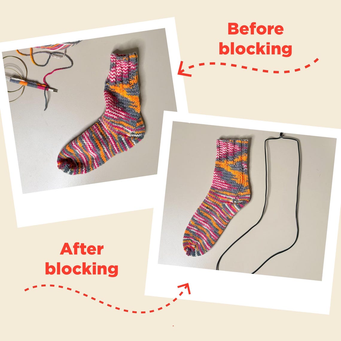 Sock Blocker Templates PDF Printable Sock Blocking Tool Knitting ...