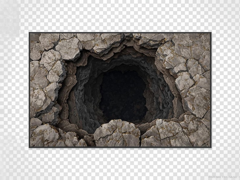 3D Abyss Rug Print: Deep Hole Optical Illusion (digital Download) - Etsy