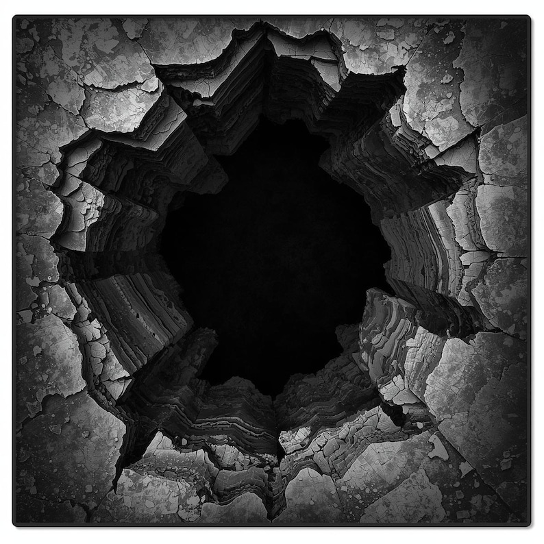 3D Abyss Rug Print: Deep Hole Optical Illusion (digital Download) - Etsy