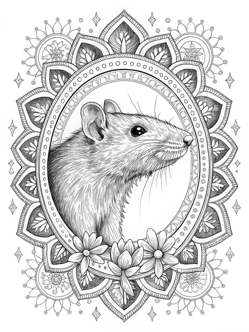 Animal Mandala Coloring Pages | 46 Intricate Line Art Designs ...