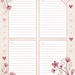 Rose Lined Writing Paper | Floral Stationery, Scrapbooking (A4 & US ...