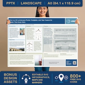 A0 Landscape Academic/research Poster Powerpoint (PPTX) Template ...