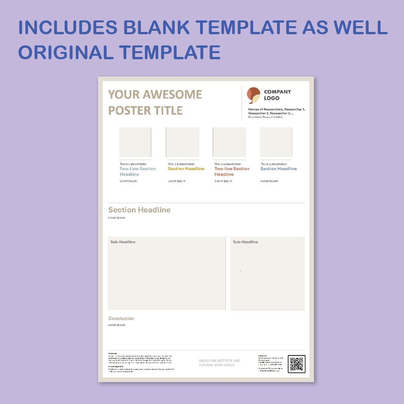 A0 Academic/research Poster Powerpoint Template | A0 Portrait | Digital ...
