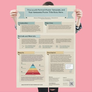 A0 Academic/research Poster Powerpoint Template | A0 Portrait | Digital ...