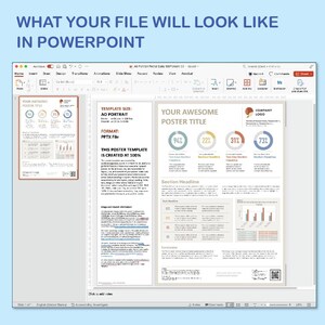 A0 Academic/research Poster Powerpoint Template | A0 Portrait | Digital ...