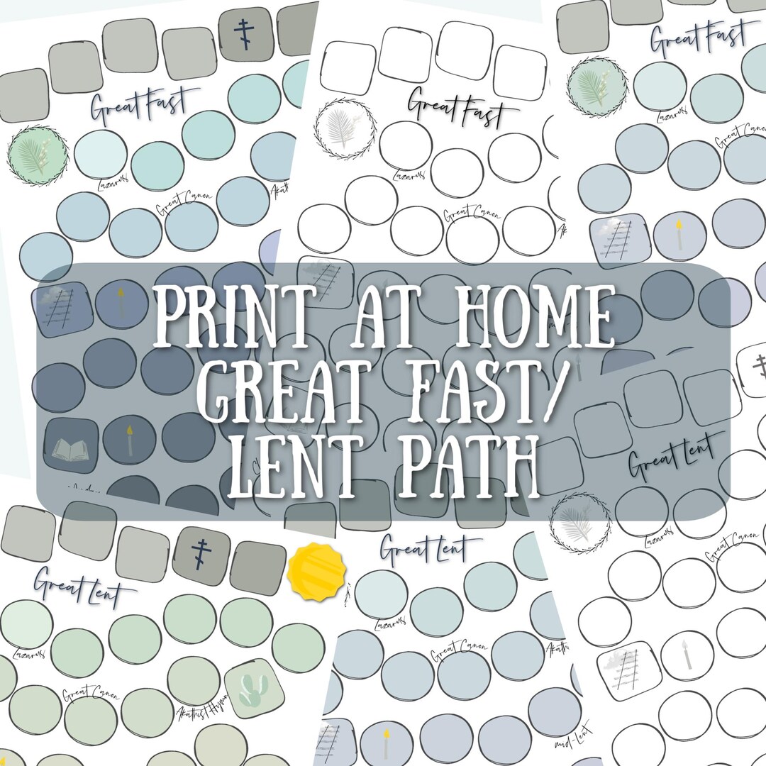 Great Lent Path for Countdown Great Fast Path for Countdown Great Lent ...