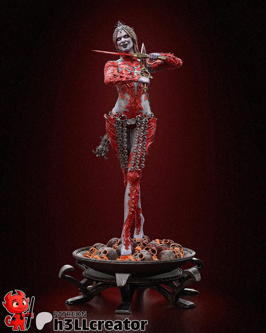 Orin Red Complete | Figure Inspired by Baldurs Gate - Etsy