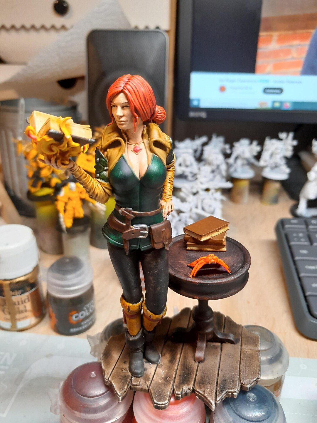 Triss Merigold With Book | Action Figure Inspired by the Witcher - Etsy