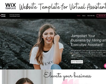 Virtual Assistant Website Template Wix Template Online | Etsy
