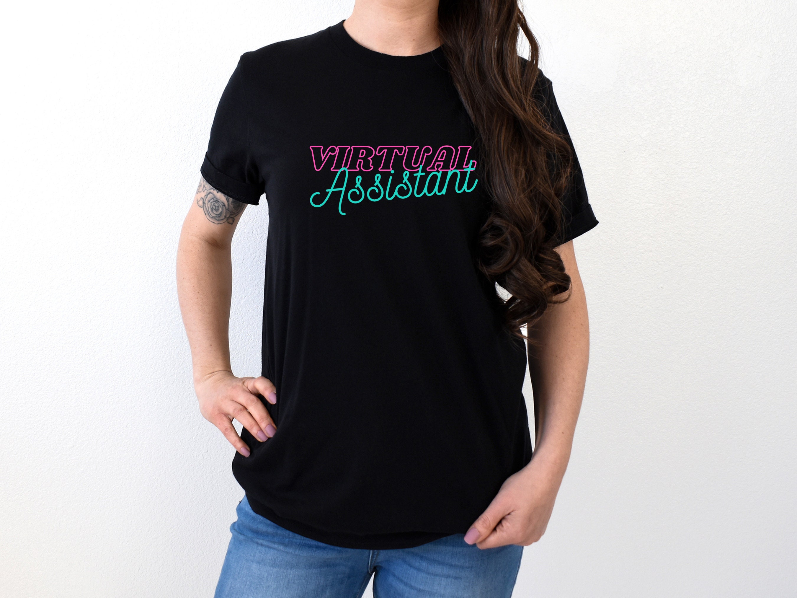 Virtual Assistant T-shirt, Virtual Assistant, Small Business Owner ...