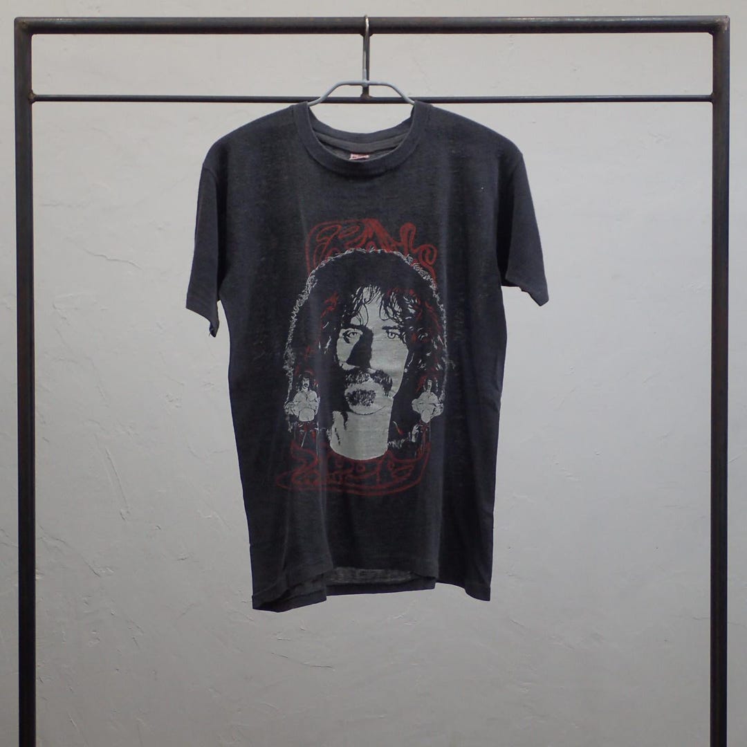 70s Frank Zappa " 1977 Tour Tee " Vintage Clothing Rock T-shirt - Etsy