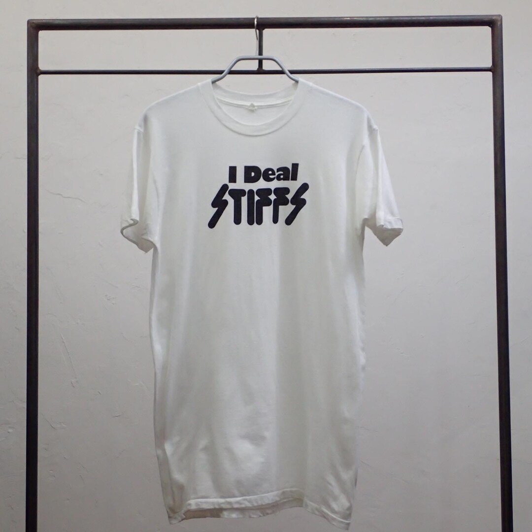 80s Stiff Records "i Deal Tee" Vintage Clothing Rock T-shirt - Etsy