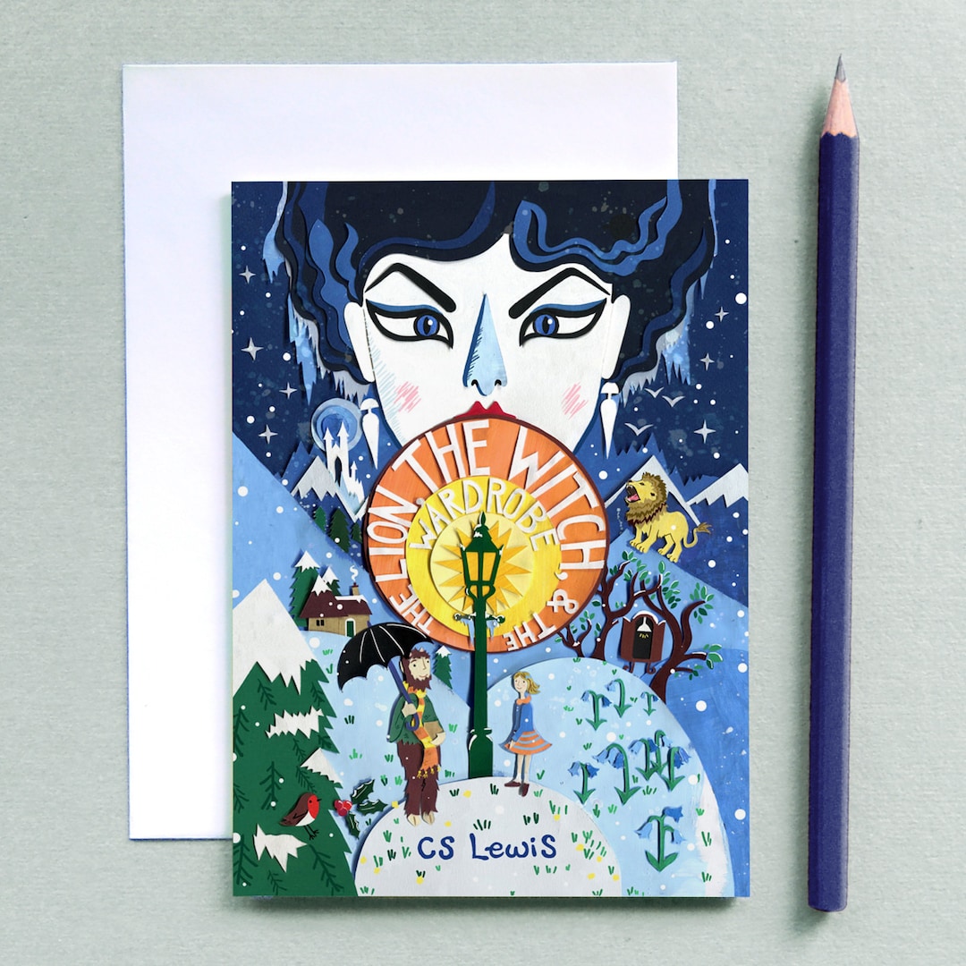 Narnia Art Greeting Card: the Lion, the Witch & the Wardrobe - Etsy