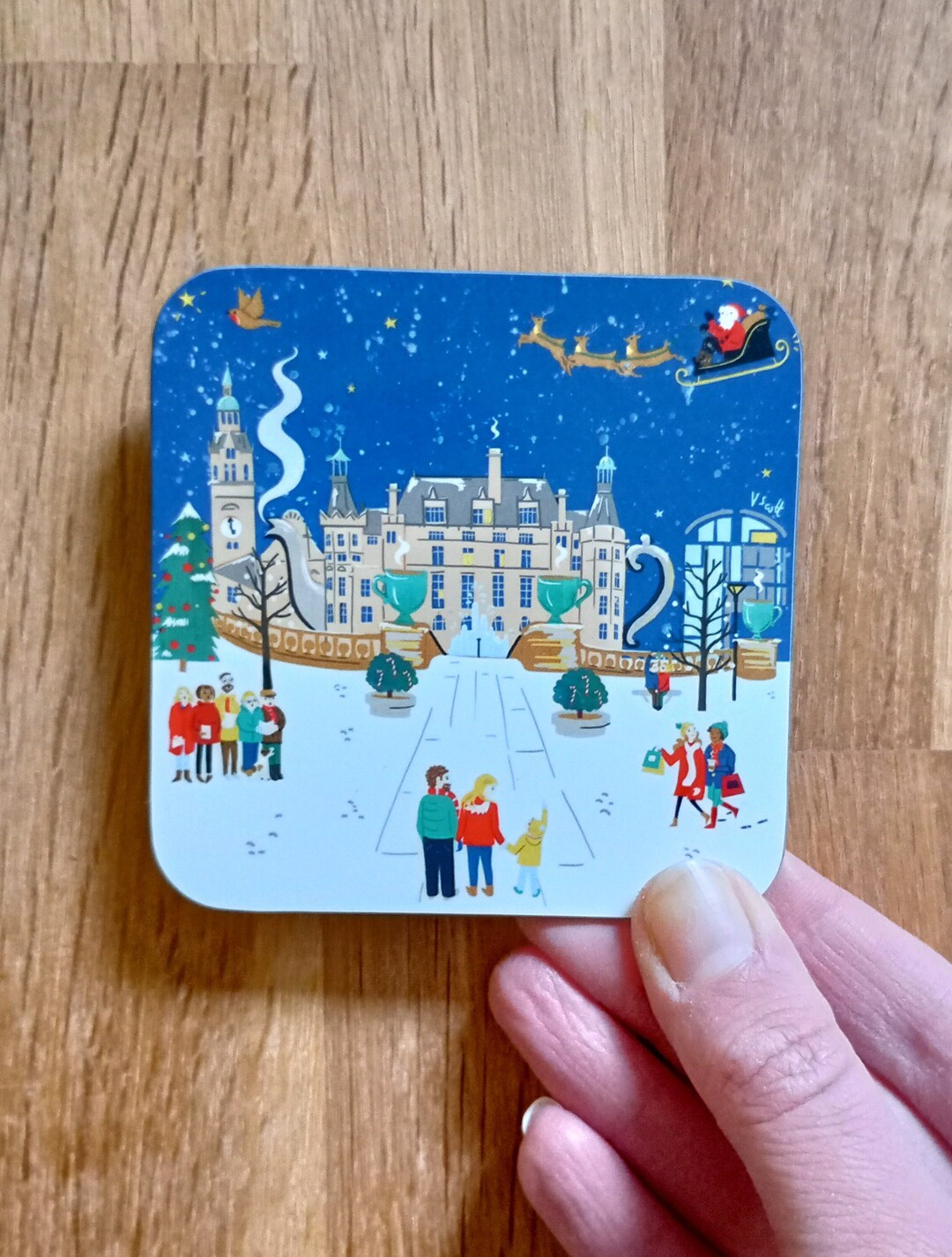 Sheffield Christmas Coaster Sheffield Town Hall Coaster Sheffield ...