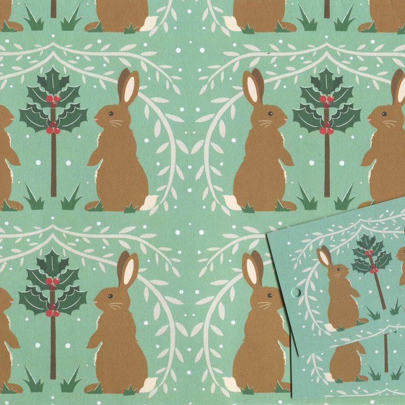 Christmas Rabbit - Etsy