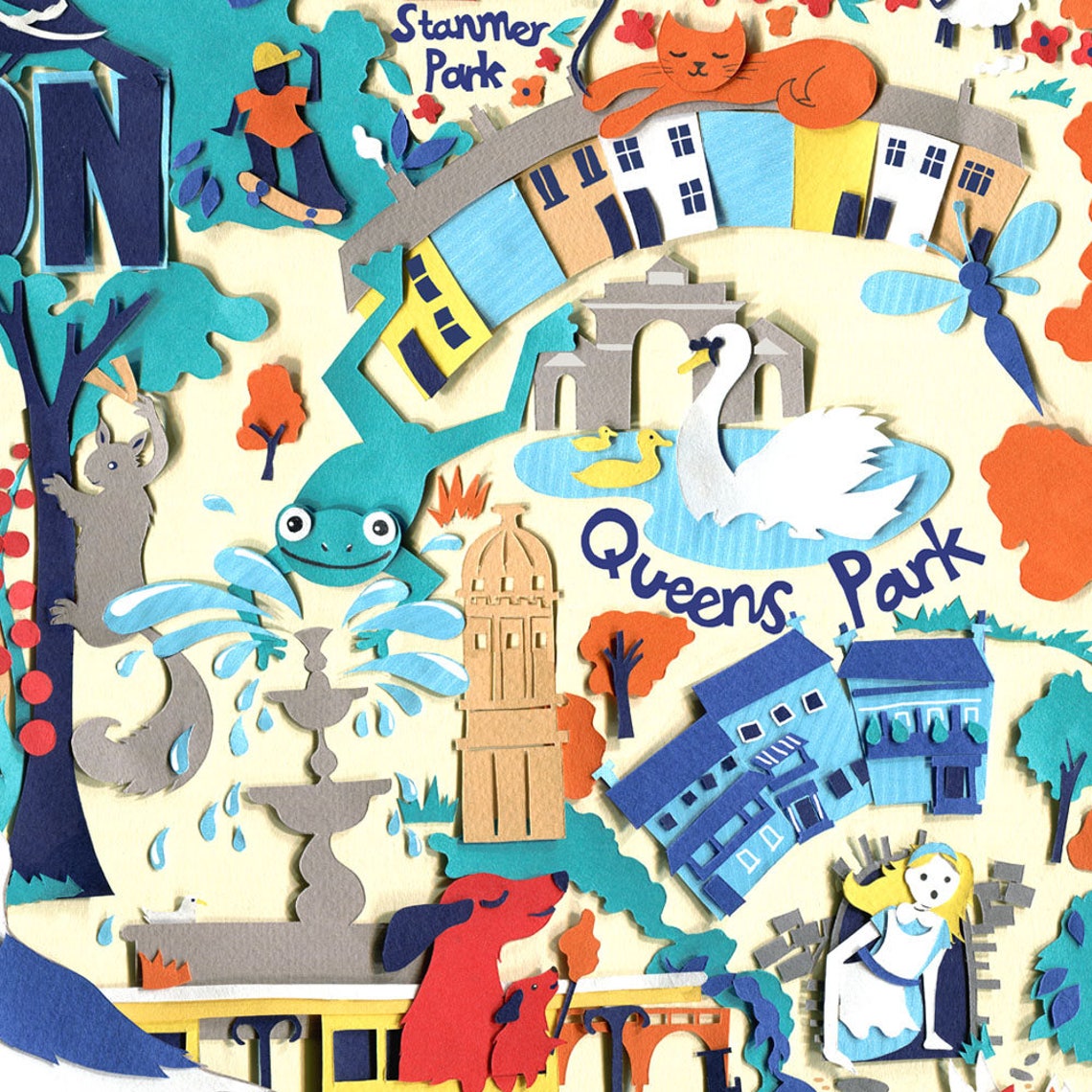 Brighton & Hove Map Brighton Illustration Brighton Art - Etsy