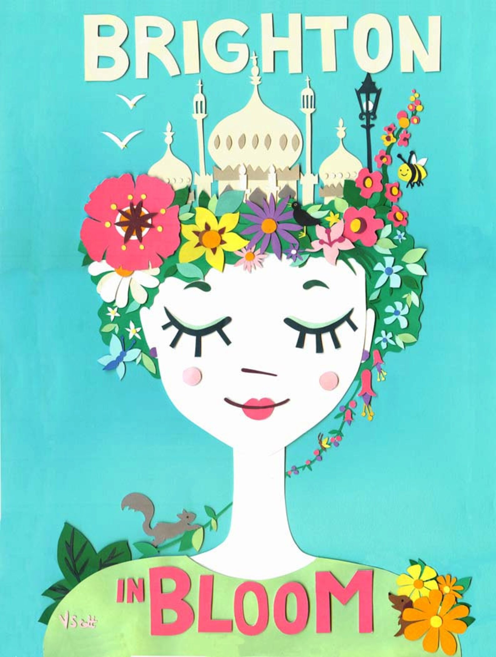 Brighton in Bloom Brighton Greeting Card Flower Card - Etsy