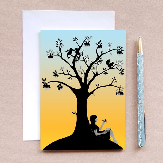 Tree of Cake Card Tree Greeting Card Card for Cake Lover | Etsy