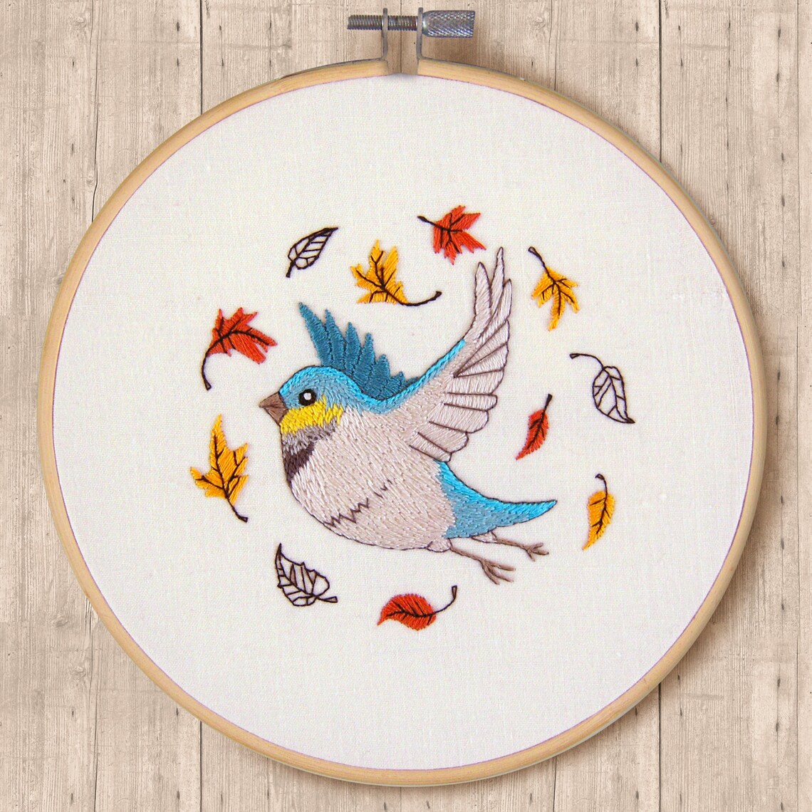 Blue Bird Embroidery Pattern Hand Embroidery Pattern | Etsy