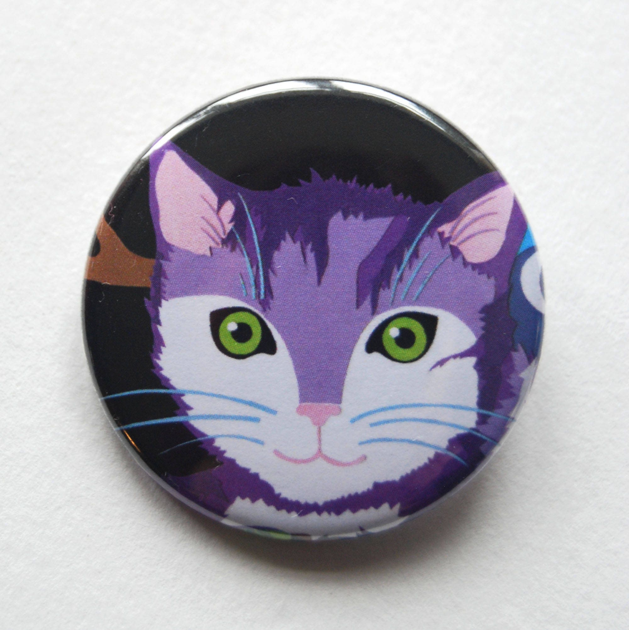 Cat Badge Pin Cute Badge Pin Animal Badge Pin Wearable - Etsy UK