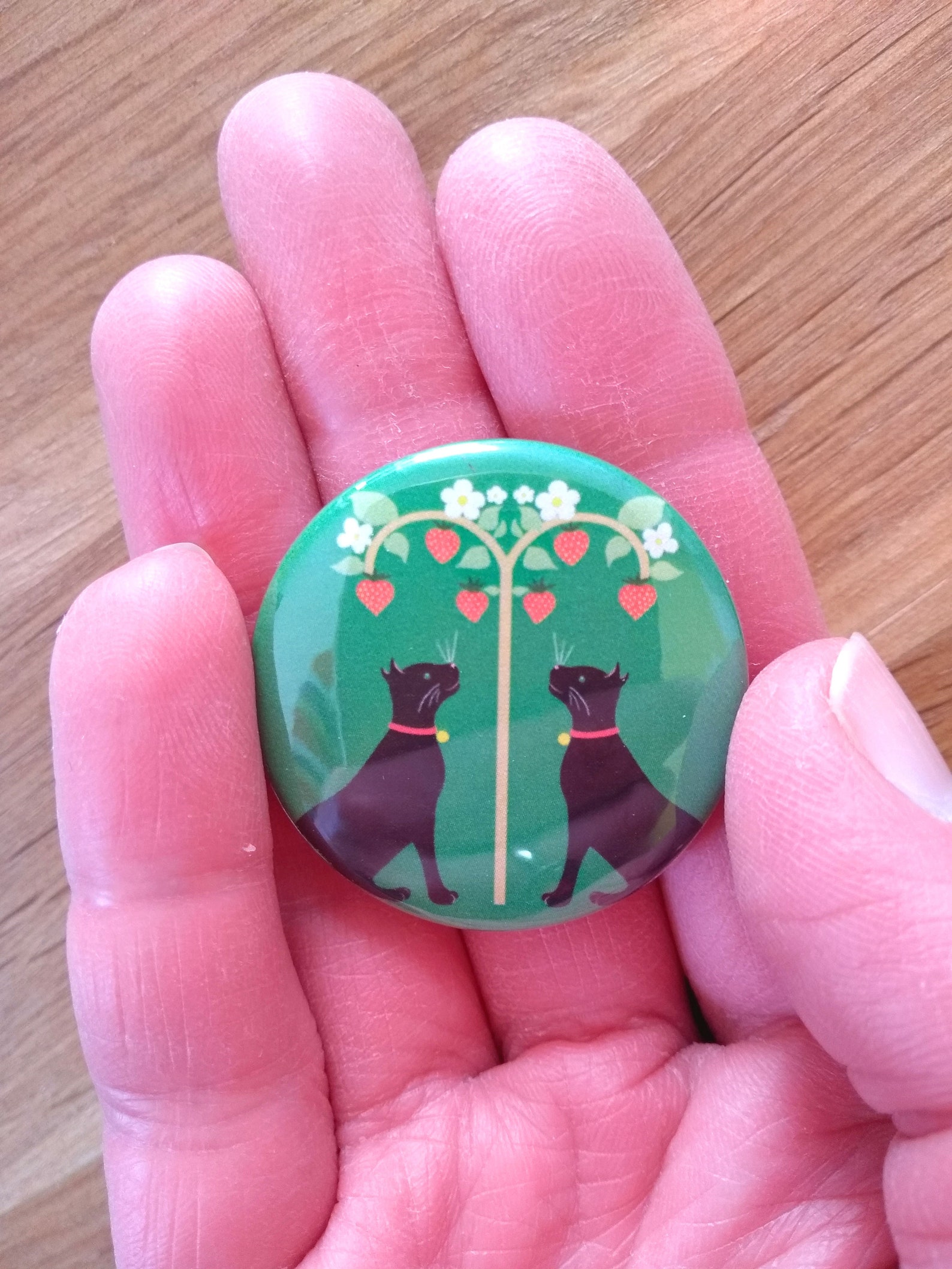 Cat Badge Pin Cute Badge Pin Animal Badge Pin Wearable - Etsy UK