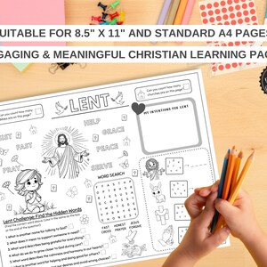 Printable Holy Week Easter Coloring and Activity Pages, Lent Story ...