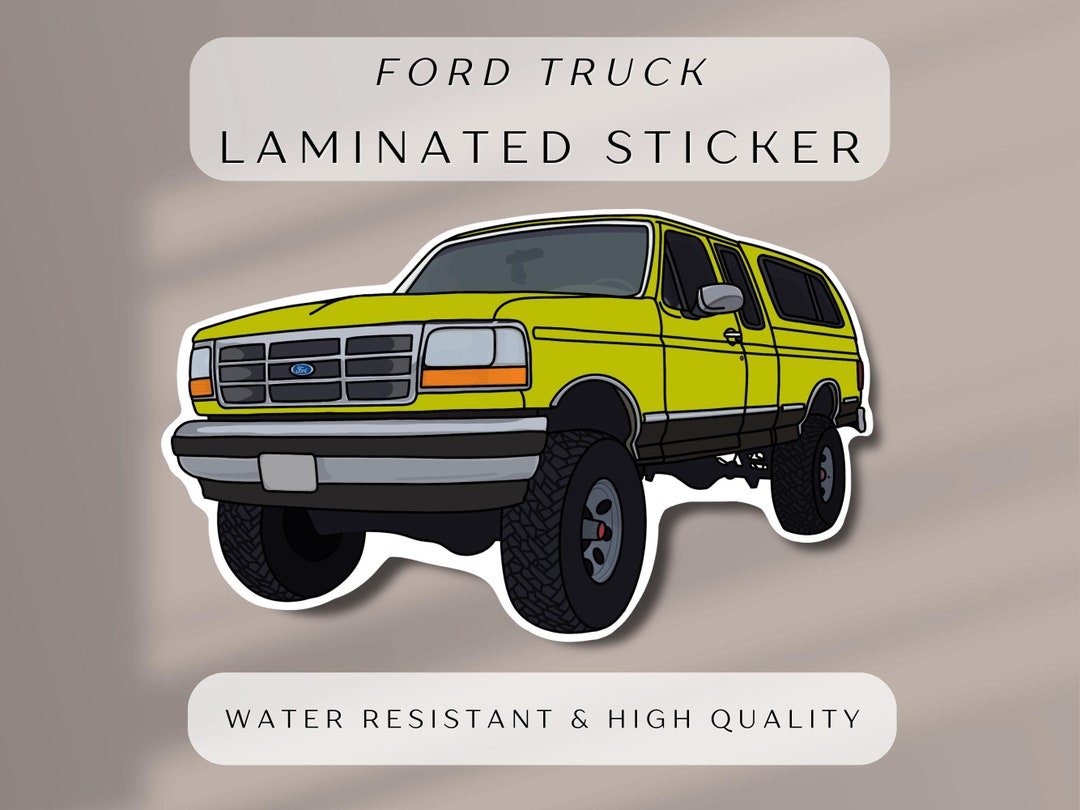 2 Ford Truck Stickers 2 Sticker Bundle Retro Ford Sticker OBS Ford ...