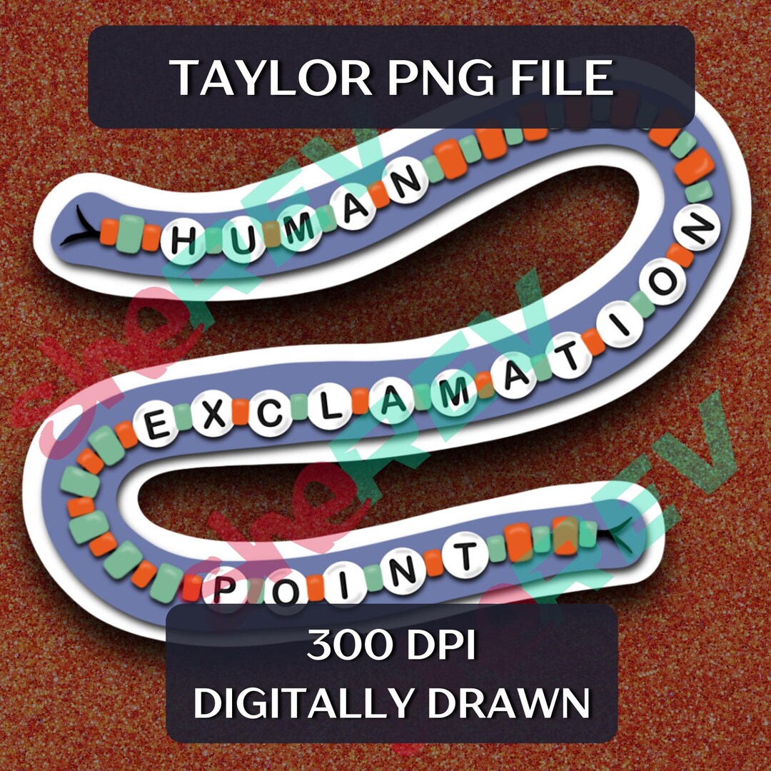 Taylor PNG Human Exclamation Point Digital Sticker Printable Art ...