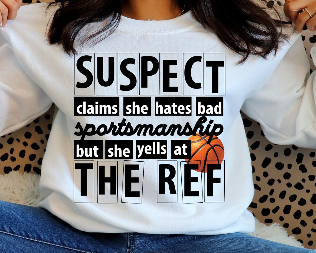 Funny Basketball SVG, Suspect Claims, Game Day Design (PNG) - Etsy