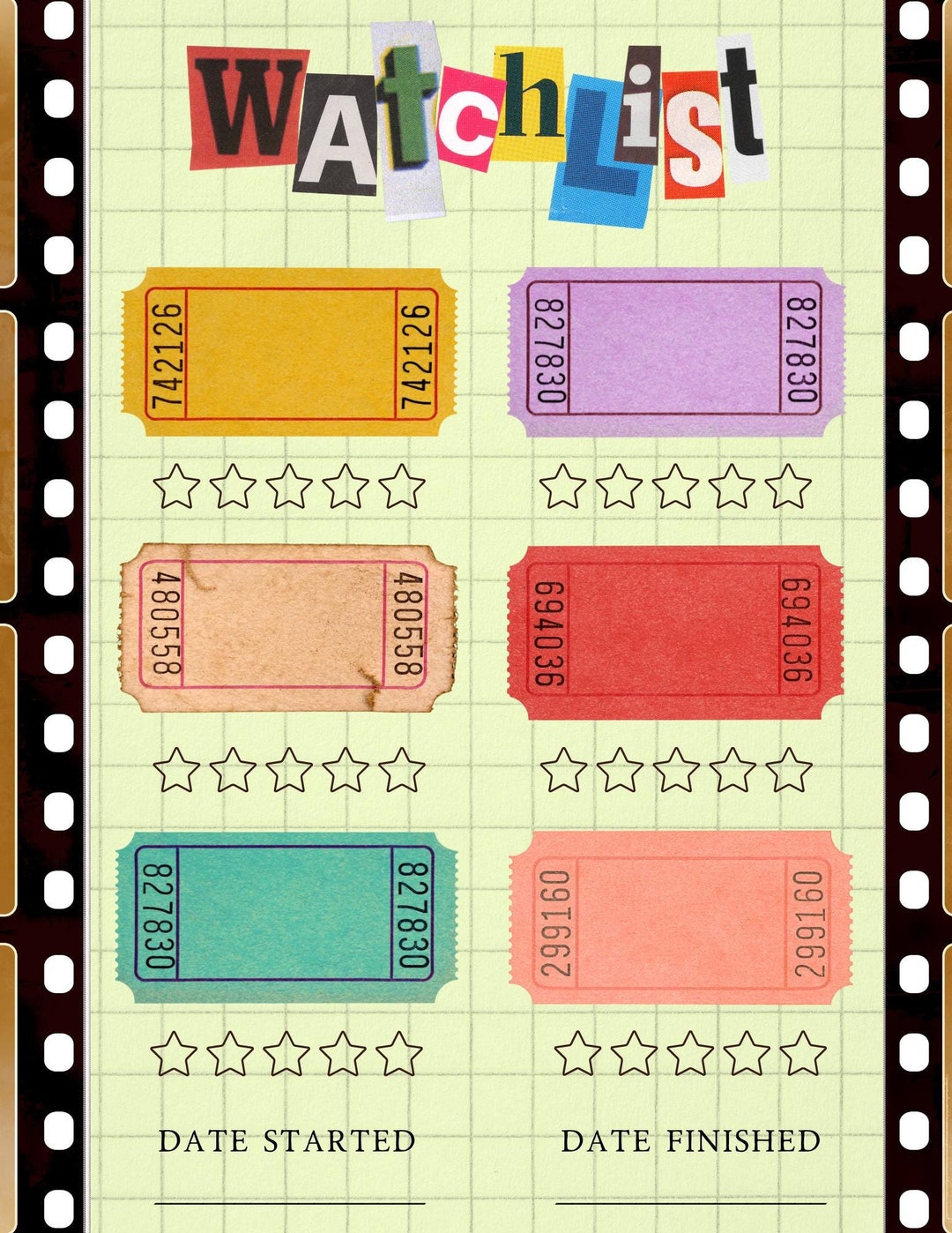 Watchlist Digital Download Print - Etsy