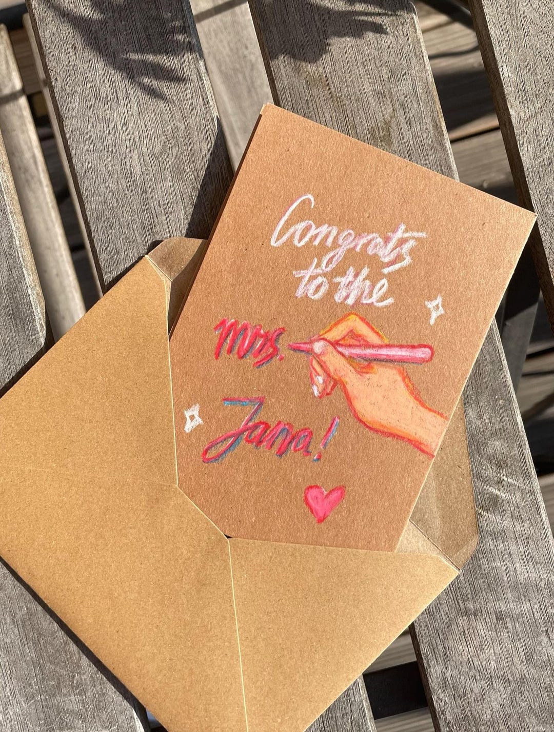 Wedding Card, Congratulations, Registry Office, Mrs. , Name Change - Etsy