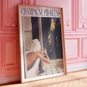 Champagne Problems Poster | Song Poster | Wall Art | Champagne Print ...