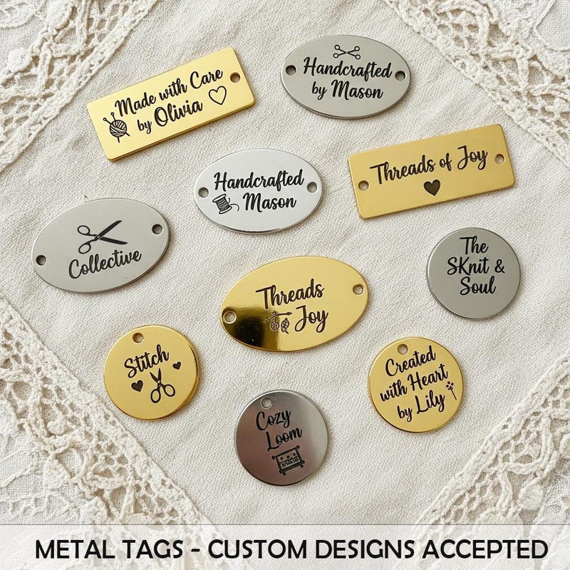 Metal Labels for Bag Bulk - Etsy UK