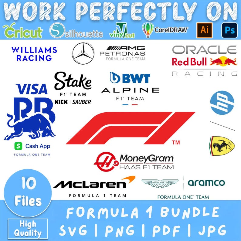 Formula 1 SVG Formula One Teams Logo Formula One Logo Formula 1 Partner ...