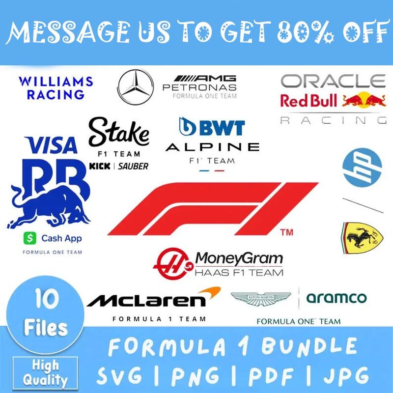 Formula 1 Redbull Decals - Etsy