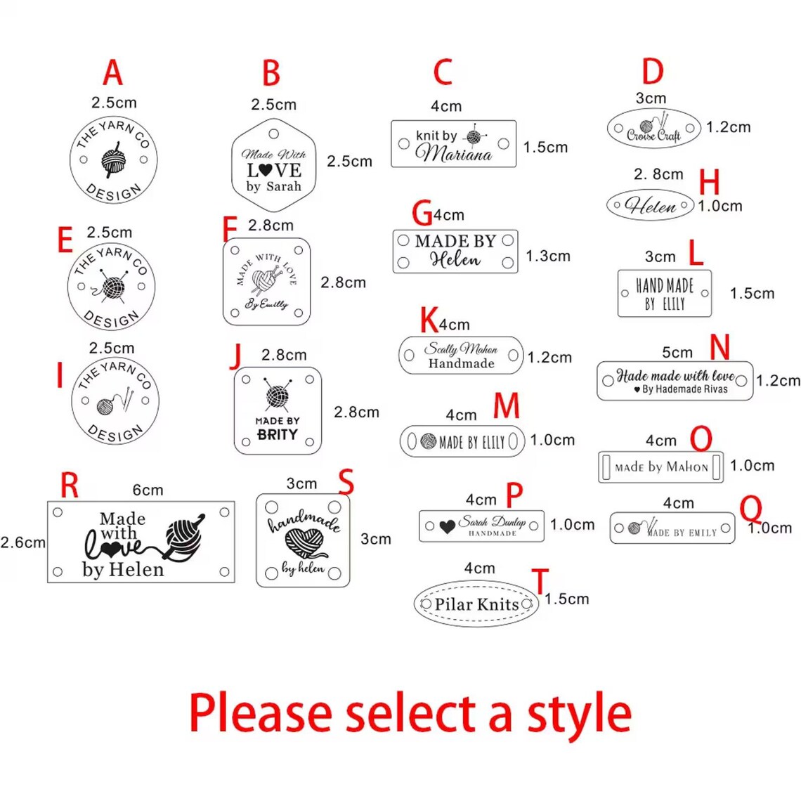 Custom Clothing Labels Personalized Tags Custom Acrylic Plaque Custom ...