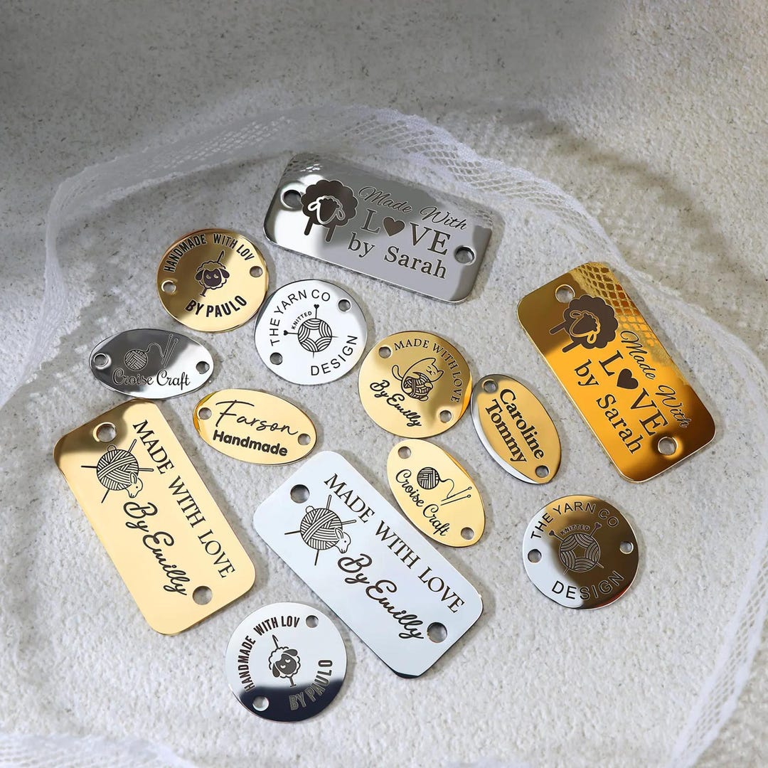 Personalized Metal Tags Personalized Clothing Labels Personalized Brass ...